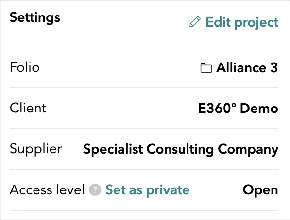 Control visibility and access to your Projects – IAND